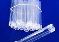 China Clear 10-200ml Threaded Reagent Bottle Glass Quartz for sale