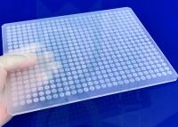China Deep Processed Frosty Quartz Glass Plate With Hole Per Drawing for sale