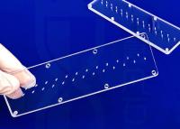 China Customized Clear Uv Transparent Fused Silica Plate With Hole for sale