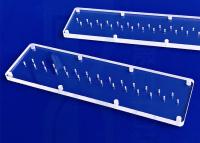 China Processing Laser Drilling Transparent Quartz Glass Plate With Hole for sale