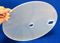 China Optical Silica Fused Large Frosted Sio2 Quartz Disc Plate With Hole for sale