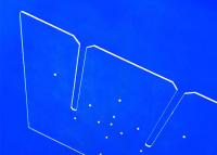 China High Uv Transmission Rectangle Clear SIO2 Fused Silica Plate for sale