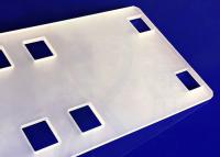 China Customization Precision CNC Glass Milling Clear SIO2 400Kv/Cm High Purity for sale