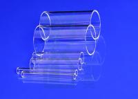 China High Purity SIO2 99.99% Quartz Glass Tube with 1100℃ Working Temperature and High Light Transmittance >92% for sale