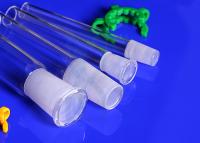 China Alkali Resistance Pure Quartz Test Tube Clear Ground Joint Mouth For Lab for sale