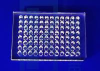 China SIO2 96 Well Precision Glass Machining Flat Bottom UV Transparent Microplate for sale
