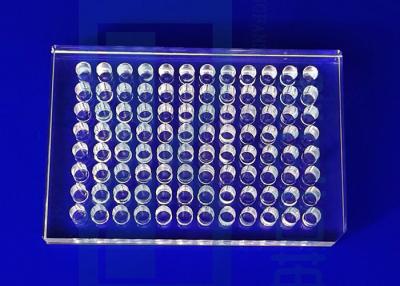 China SIO2 96 Well Precision Glass Machining Flat Bottom UV Transparent Microplate for sale