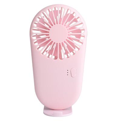 China Compact Portable Pocket Fan Ultra Thin Cute Mini Hand Fan With Lanyard for sale