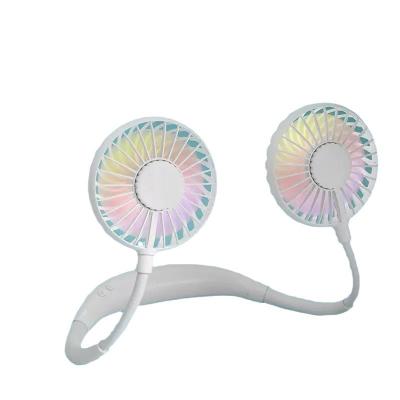 China Powerful Hands Free Neck Fan Lightweight Portable Ultra Quiet Cooling Fan With Strong Airflow for sale
