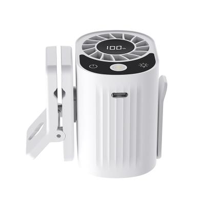 China Portable Clip On Waist Cooling Fan , Hands Free Rechargeable High Speed Fan for sale