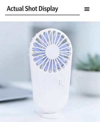 China Lightweight Portable Hand Fan Foldable Compact Handheld USB Fan With Custom Logo for sale