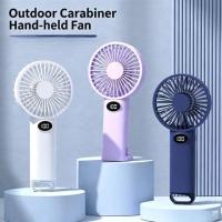 China High Speed Ice Cool Handheld Fan , Silent Mini Portable Charging Fan Hook Mounted for sale