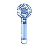China 166g Mini Portable Fan Transparent Handheld Fan Rechargeable For Hiking for sale