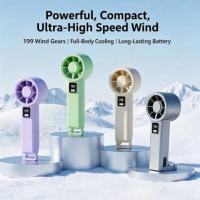 China ABS Powerful Ice Cool Handheld Fan High Speed Mini Handheld Rechargeable Fan for sale