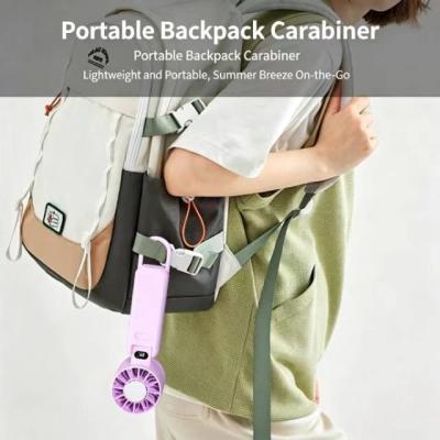 China Semiconductor Ice Cooling Handheld Portable Fan Foldable With Digital Display for sale