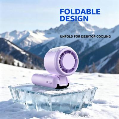 China ABS Plastic Foldable Cooling Fan , Rechargeable USB Portable Fan With Adjustable Speed for sale