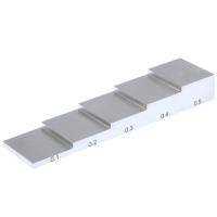 China Certified Step Block Steps 1018 Steel Stainless Steel Ultrasonic Calibration Test Block 5 Step Test Block NDT Testing for sale