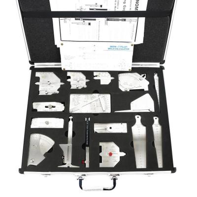 China Stainless Steel Skew-t Fillet Weld Type Gage Inspection Rulers Welding Gauge Visual Inspection Welding Gauge for sale