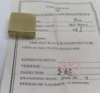 China 75-150 HV0.1 Vickers Hardness Calibration Block ASTM E92 Compliant for sale