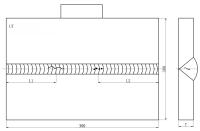 China UT Plate Weld Test Block Manual Simulation Defect Ultrasonic Calibration Blocks for sale