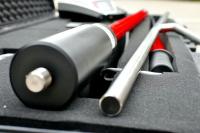 China 0.6-50KV High Voltage Leak Detector NDT For HDPE LDPE PVC Geomembrane House Roof Leak for sale