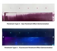 China Type II Cracked Chrome Penetrant Testing Panels EN 10204 Certified Per ISO 3452-3 for sale