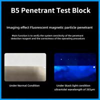 China Dye Penetrant Inspection Test Block Five Point Chrome Plated Reference Block Type B5 for sale