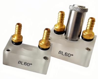 China TOFD Probe Wedge Sets 5-12MHz Dual Crystal 45C-70C Angles Lemo00 Lemo01 Detachable for sale