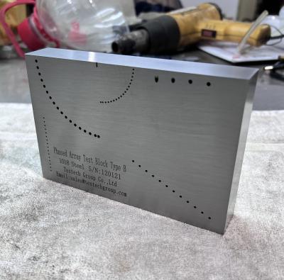 China Phased Array Assessment Block ASTM E2491 Type B 1018 Steel With Calibration Certificate for sale