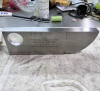 China IIW V1 Calibration Block In Carbon Steel 304 Stainless Steel Accessories For Ultrasonic Flaw Detector for sale