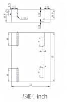 China ASME BPVC-V-2019 T=0.75''/19mm Basic Ultrasonic Test Block Carbon Steel Block Non-Piping ASME Calibration Block for sale
