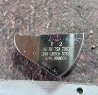 China TESTECH NDT Testing UT Calibration Block V2  V1 Ultrasonic Test Blocks for Flaw Detector Carbon Steel for sale