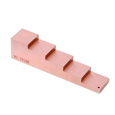 China Ultrasonic Step Calibration Block Copper Aluminum Stainless Steel Carbon Steel for Ultrasonic Thickness Gauge Flaw Detector Calibration for sale