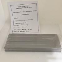 China 14*14*153mm 210-230 BHN Telebrineller Hammering Brinell Hardness Test Block Portable Brinell Hardness Reference Block for sale