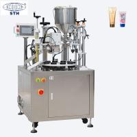 China TIANHE Semi Automatic Shampoo Plastic Tube Filling Sealing Machine Speed 30 Tubes/min for sale