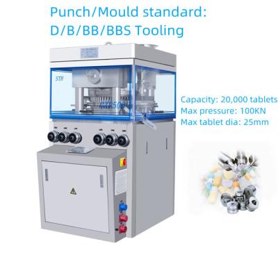 China TIANHE Multiple Punch Tooling High Speed Tablet Press Machine D / B Type Force feeding for sale