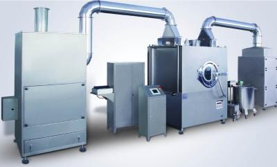 China TIANHE Capacity 150kgs Full Automatic Tablet Film Coating Machine Touch screen for sale