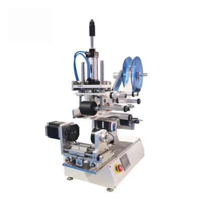 China TIANHE Adhesive Sticker Semi Auto Labeling Machine For Plastic Flat Bottle for sale