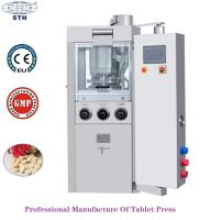 China 80KN Effervescent Tablet Rotary Pill Press PLC Touch Screen Control for sale