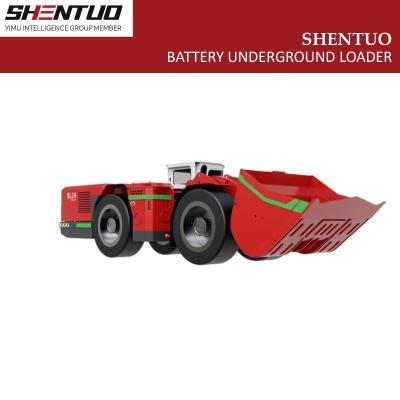 China Shentuo SL14 Battery 6cbm 14ton Underground Loader New Energy Battery Underground Mining Wheel Loader for sale