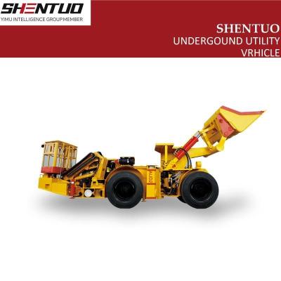 China Factory Direct Shentuo Mining Machinery LHD Accept Customed Underground Diesel Loader Scissor Lifts Multi-Purpose Vehicles for Underground Mining for sale