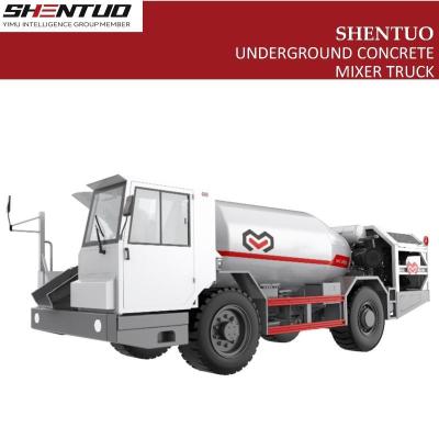 China Shentuo Cost Effective High Efficeny Underground Coal Mining Explosion Proof Concrete Mixer Truck for sale