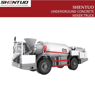 China Narrow Dimension Coal Mining Machine 6 Cubic Meter Explosion Proof Underground Concrete Mixer Truck for sale