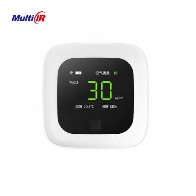 China HCHO CO2 WiFi Air Quality Sensor Tuya Air Quality Monitor 1000Ma Battery for sale