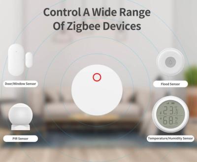 China Smart Life Zigbee Smart Hub Home Control 75*23mm WiFi 802.11 B/G/N for sale