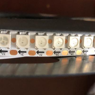 China Full Color WS2812B LED Strip 144 30 60 5V Input Voltage White Black for sale