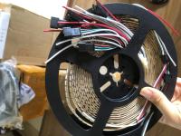 China Full Color WS2812B LED Strip 144 30 60 5V Input Voltage White Black for sale
