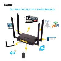 China KuWFi 150Mbps High Gain Antennas Router Wifi 4g Wireless Hotspot Router for sale