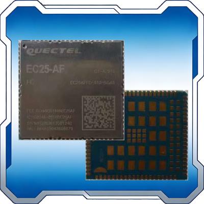 China Quectel EC25-AF is  LTE Cat 4 module optimized for M2M and IoT applications, delivering maximum data rates of 150 Mbps downlink and 50 Mbps uplink. Designed for the North American market, this module for sale
