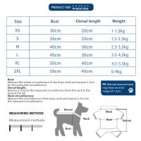 China Pet Accessories Dog Vest Clothes for Small Dogs and Cats in Fashion Design for sale